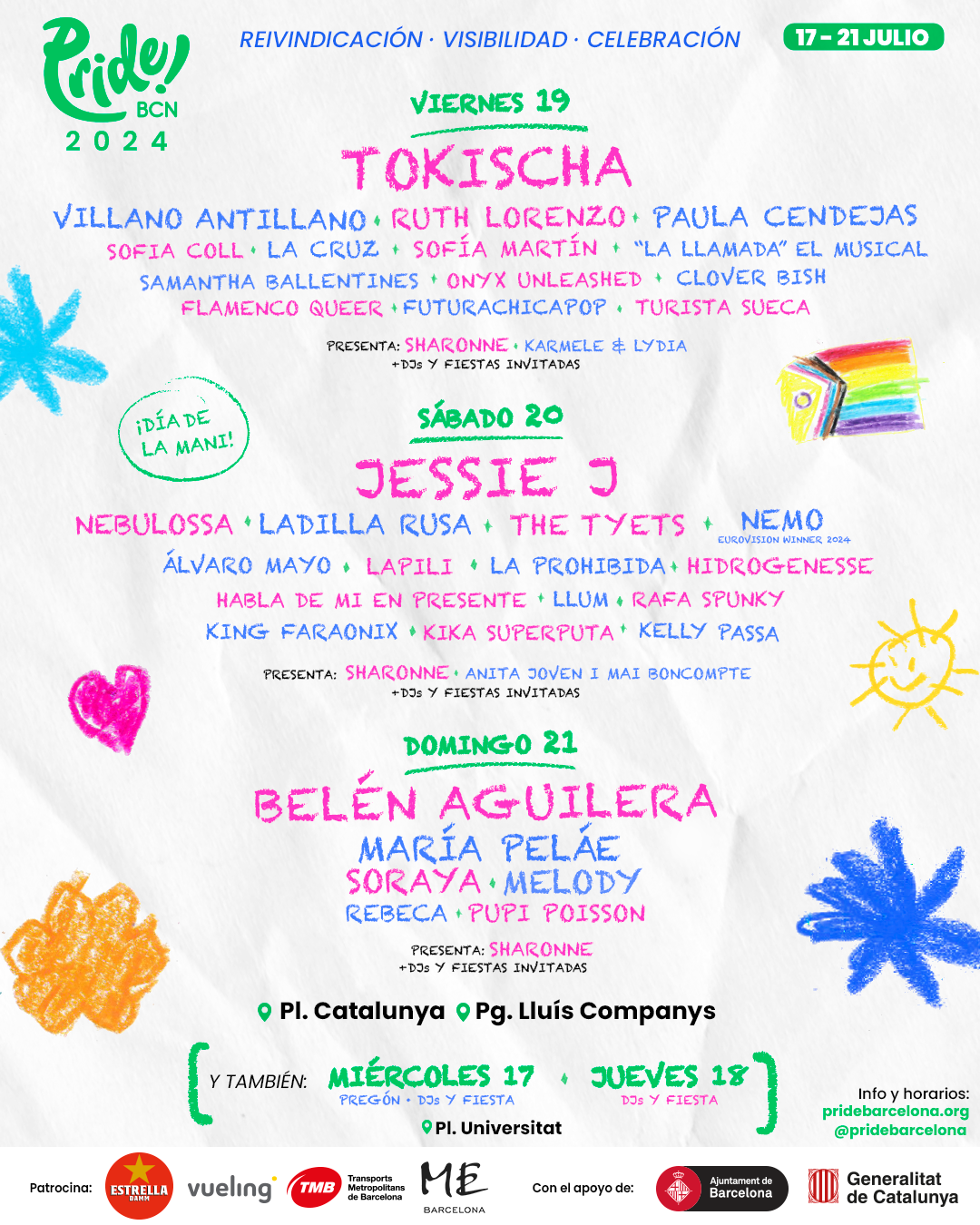 Conciertos - PRIDE! BCN